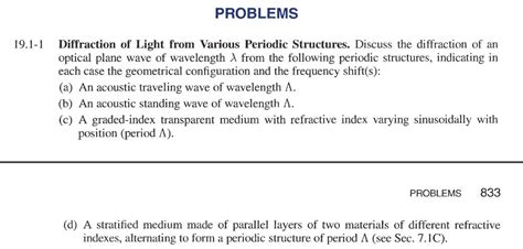 Diffraction Of Light From Various Periodic