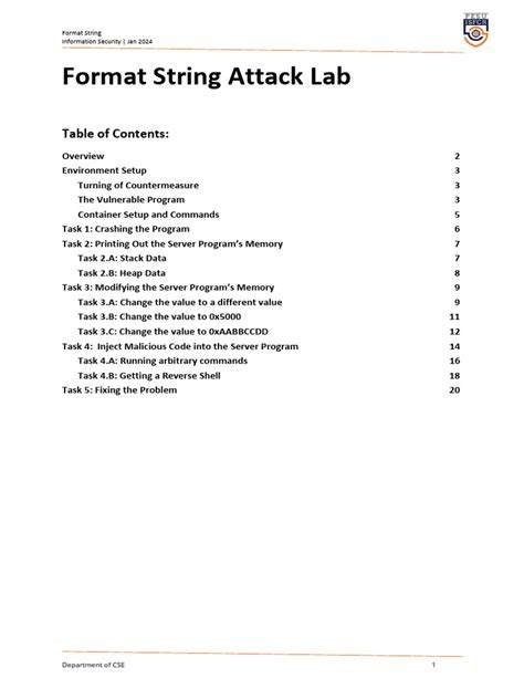 Lab 4formatstringattacklab Pdf Computer Science Computing