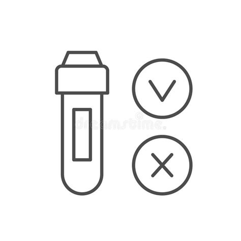 Ab Testing Line Outline Icon Stock Vector Illustration Of Line