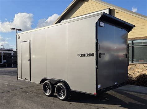 8x16 85x16 080 Aluminum Polycor Exterior Enclosed Cargo Trailer