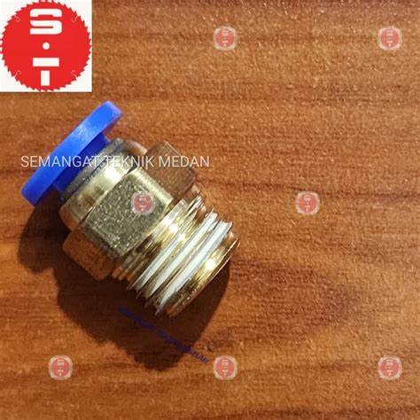 Jual Nepel Sambungan Selang Angin Pu Air Connector Fitting Drat 1 4 X