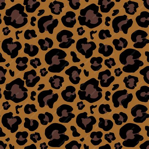 Premium Vector Leopard Skin Animal Print Seamless Pattern Vector