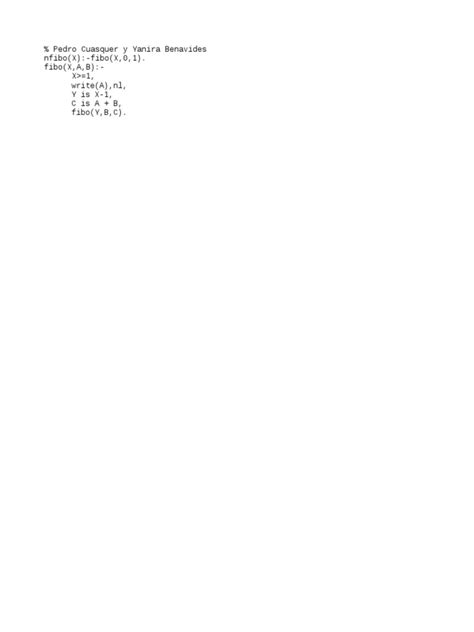 Serie Fibonacci En Prolog Pdf