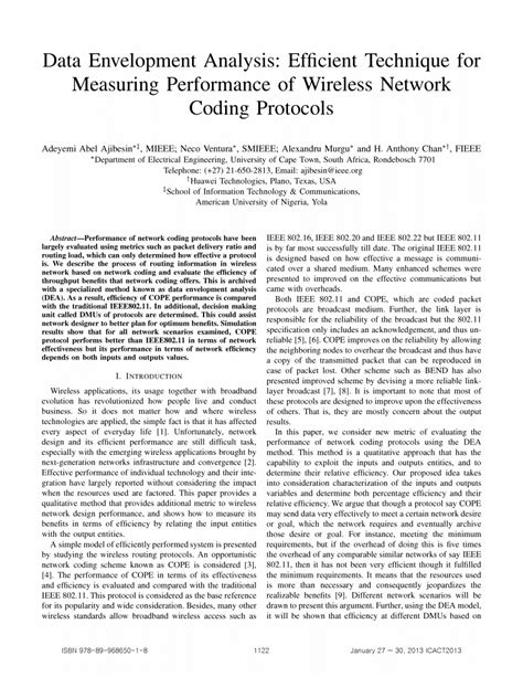 Pdf Data Envelopment Analysis Efficient Technique For Measuring