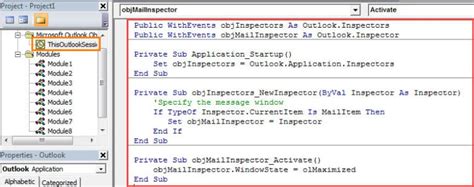 How To Always Open Your Email In A Maximized Window With Outlook Vba
