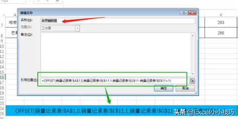 excel表格使用offset函数、控件、定义名称制作动态折线图 正数办公