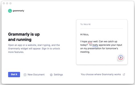 Grammarly For Microsoft Word Desktop