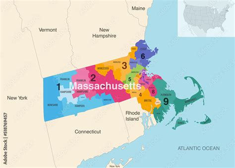 Massachusetts Districts Map At John Boardman Blog