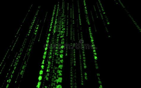 Computer Code Falling Matrix Style Stock Illustration Illustration Of Code Encryption