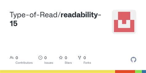 Github Type Of Readreadability 15
