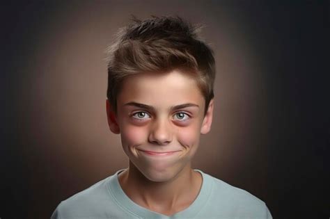 Premium Photo Babe Squinting His Eyes And Face In The Studio Angry