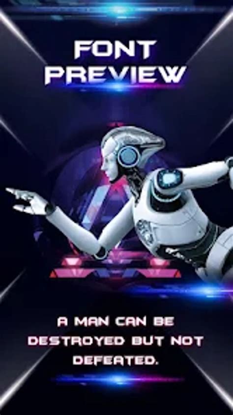 3d Robot Font For Flipfont Para Android Download