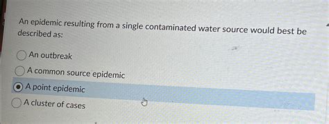 Solved An Epidemic Resulting From A Single Contaminated