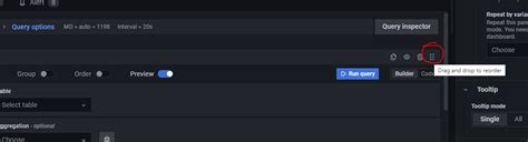 Grafana 922 Mysqlsqlquery Drag And Drop Is Gone · Issue 58199