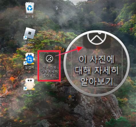 이 사진에 대한 자세한 정보 삭제하기 윈도우11 바탕화면