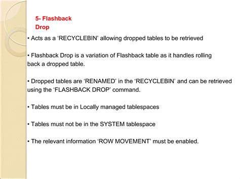 Oracle Flashback Pptx