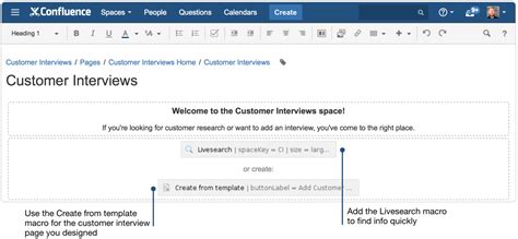Creating Insightful Customer Interview Pages Using Confluence