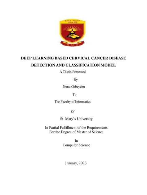 Fillable Online Deep Learning Based Cervical Cancer Disease Fax