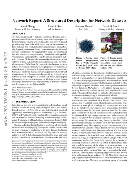 Network Report A Structured Description For Network Datasets Deepai