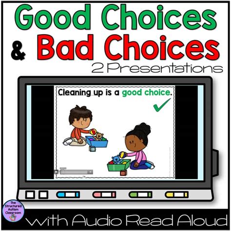 Good And Bad Choice Expected Unexpected Behavior Presentation Sped Autism