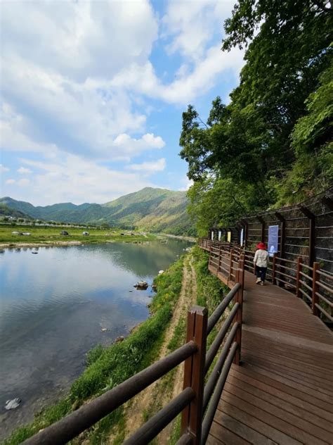 평창 평창바위공원에서 평창평화길 1코스 노람뜰길 평창강 둘레길 한바퀴 가볍게 걷기 4 2km 1시간20분 소요 네이버 블로그