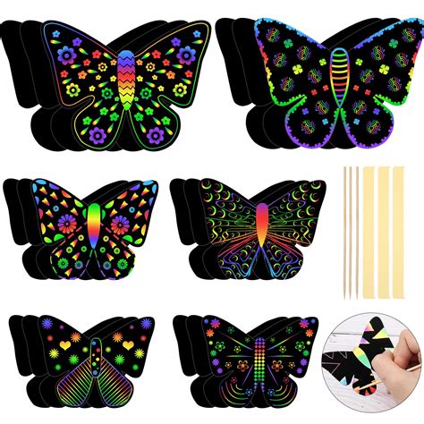 Butterfly Scratch Art