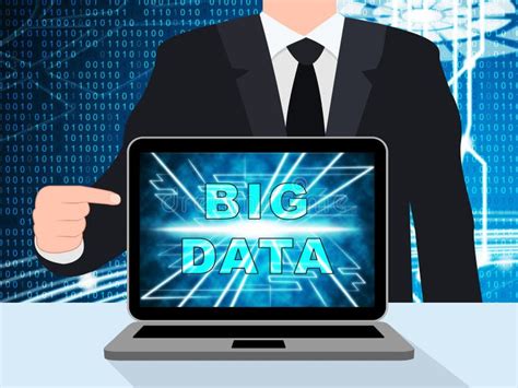 bigdata flow stream of big data 3d illustration stock illustration