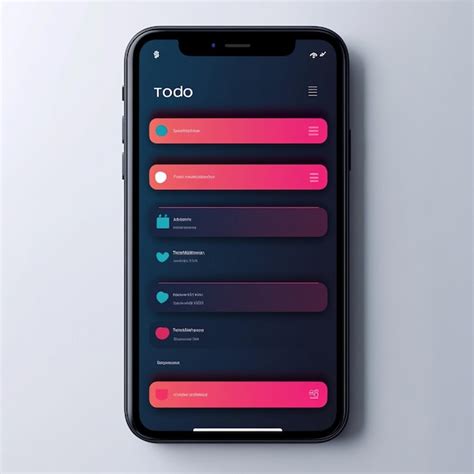 Ui Simples Para Um Aplicativo De Lista De Tarefas Imagem Premium Gerada Com Ia