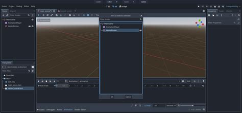Tip Animating Nested Scenesnodes With The Animation Player Rgodot