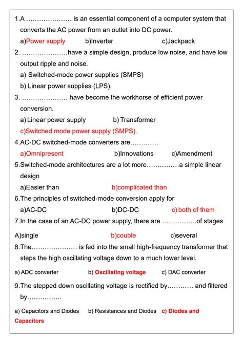SOLUTION Sm Power Supply Questions Studypool