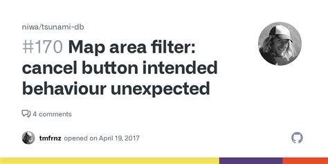 map area filter cancel button intended behaviour unexpected · issue
