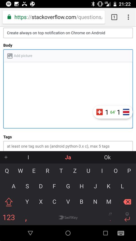 Javascript Create Always On Top Notification On Chrome On Android Stack Overflow