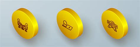 아이소메트릭 라인 회의 화상 채팅 회의 및 웹 카메라 아이콘을 설정합니다 벡터 3차원 형태에 대한 스톡 벡터 아트 및 기타 이미지 3차원 형태 Brand Name