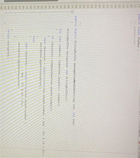 Solved I Need To Write A Pseudocode To This Method But I Am