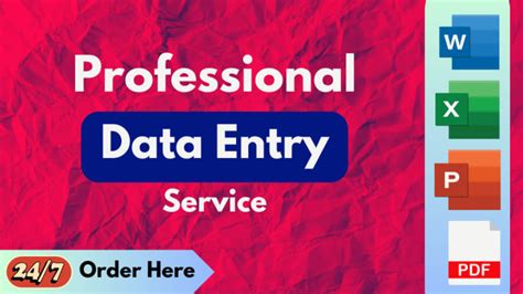 Do Data Entry Copy Paste Pdf To Excel Web Research Typing By