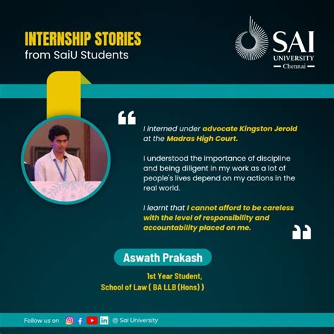 Sai University On Linkedin Saiuinternship Internshipstories Saiu