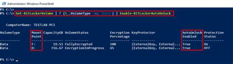 Unlock Suspend Resume And Disable Bitlocker With Powershell 4sysops