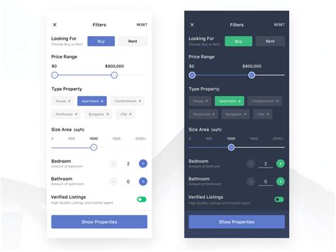 Filter Property By Rifendi On Dribbble