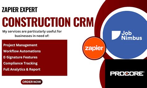 Setup Zapier Integration And Automation With Construction Crm Jobnimbus Procore By Piplinepro