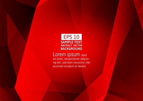 Red Color Polygon Abstract Vector Background Modern Design With Copy Space 575793 Vector Art At