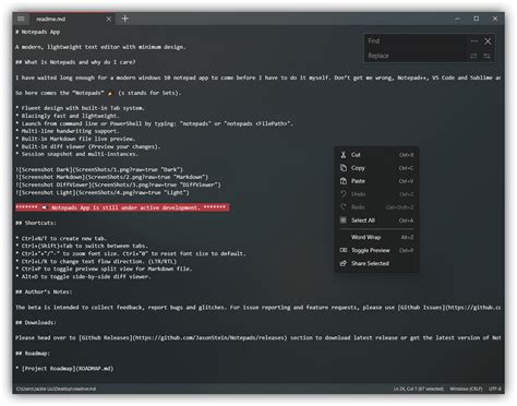 My Design And Implementation Of Modern Fluent Notepad For Windows 10 Csharp
