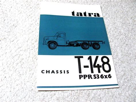 1970s Tatra T 148 Chassis 6x6 Cssr Sales Brochure 4648521113