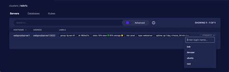 Teleport Connect Not Filtering SSH Users Like Web UI Issue Gravitational Teleport