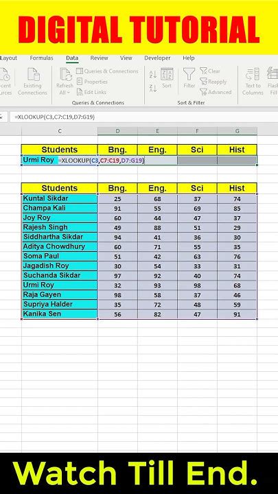 This Trick Can Save Your Time Xlookup Function Digitaltutorial425 Shorts Exceltutorial 🔥🔥