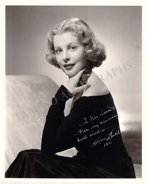 Arlene Dahl Autograph Photograph 1950 Tamino