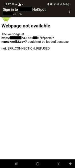 webpage not available could not be loaded because net err