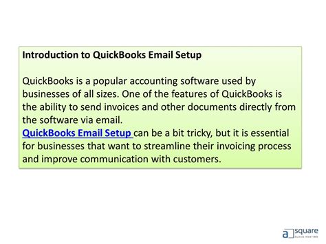 PPT Email Setup In A Snap QuickBooks Edition PowerPoint Presentation ID 12192639