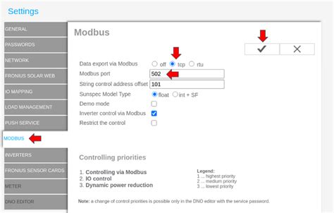 SGD Interface Settings Per Inverter Model Welcome To Our Help Center