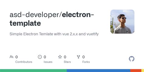GitHub Asd Developer Electron Template Simple Electron Temlate With Vue X X And Vuetify