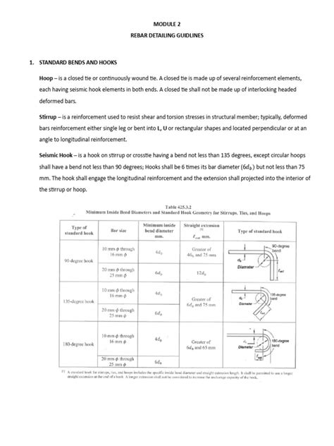 Module 2 Rebar Detailing Pdf Beam Structure Column